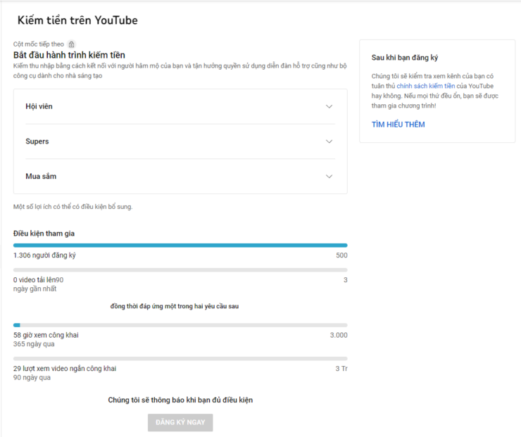 YouTube đã thay đổi điều kiện tham gia YPP? - Xuyên Màn Đêm
