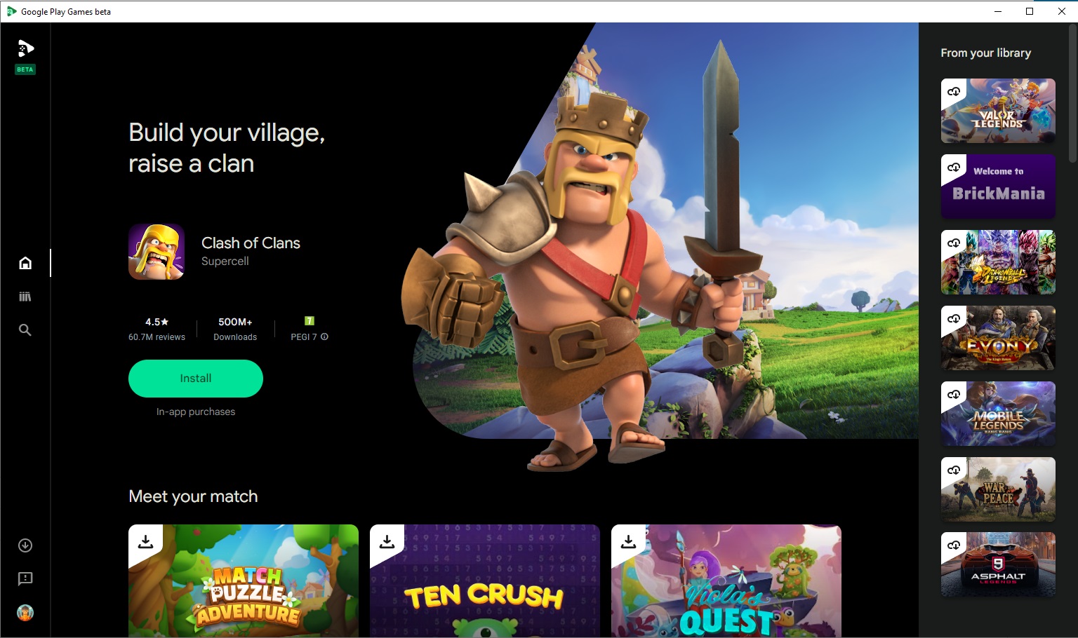 Trải nghiệm dịch vụ Google Play Games - Xuyên Màn Đêm